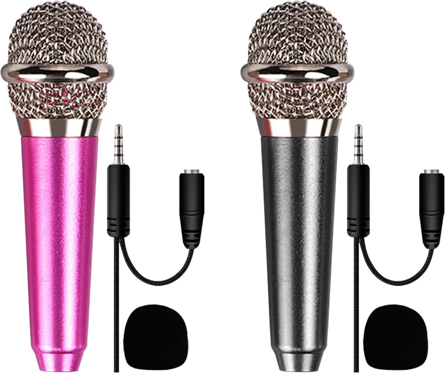 MUEEAD 2 pieces of mini microphones, mini microphones for singing on ...