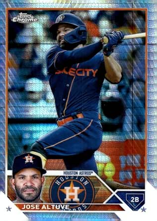Amazon.com: 2023 TOPPS CHROME REFRACTOR PRISM #112 JOSE ALTUVE HOUSTON ...
