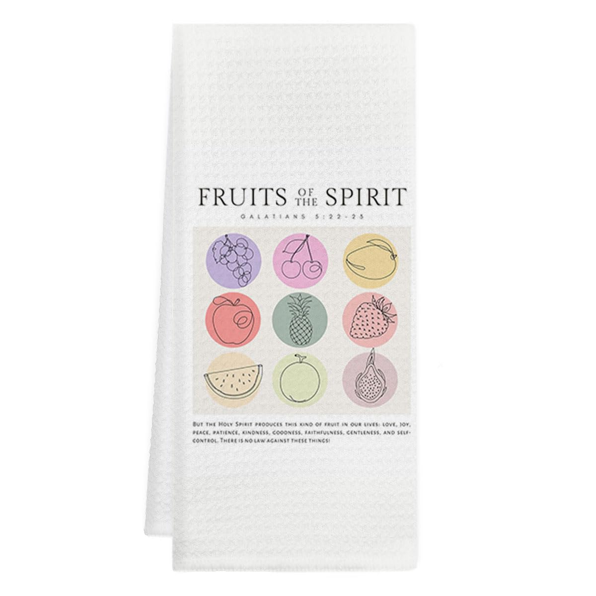 Amazon.com: Fruit of the Spirit,Bible Verse Kitchen Towels,Bathroom ...
