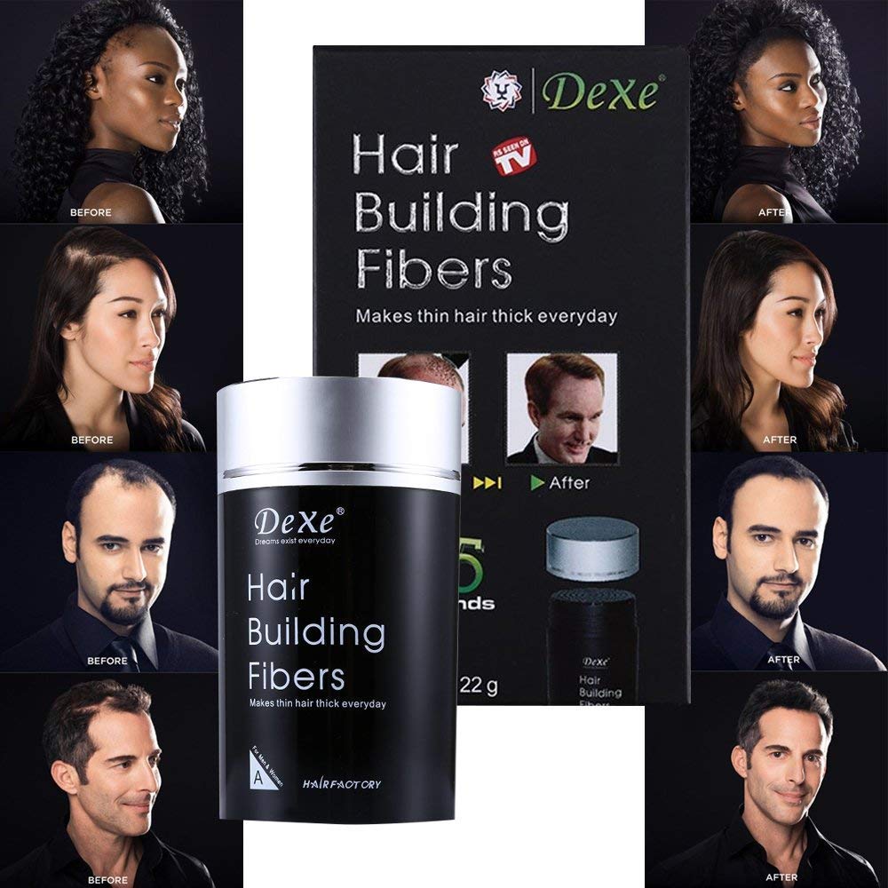 Dexe Hair Building Fibers for Thinning Hair, Apstour Undetectable ...