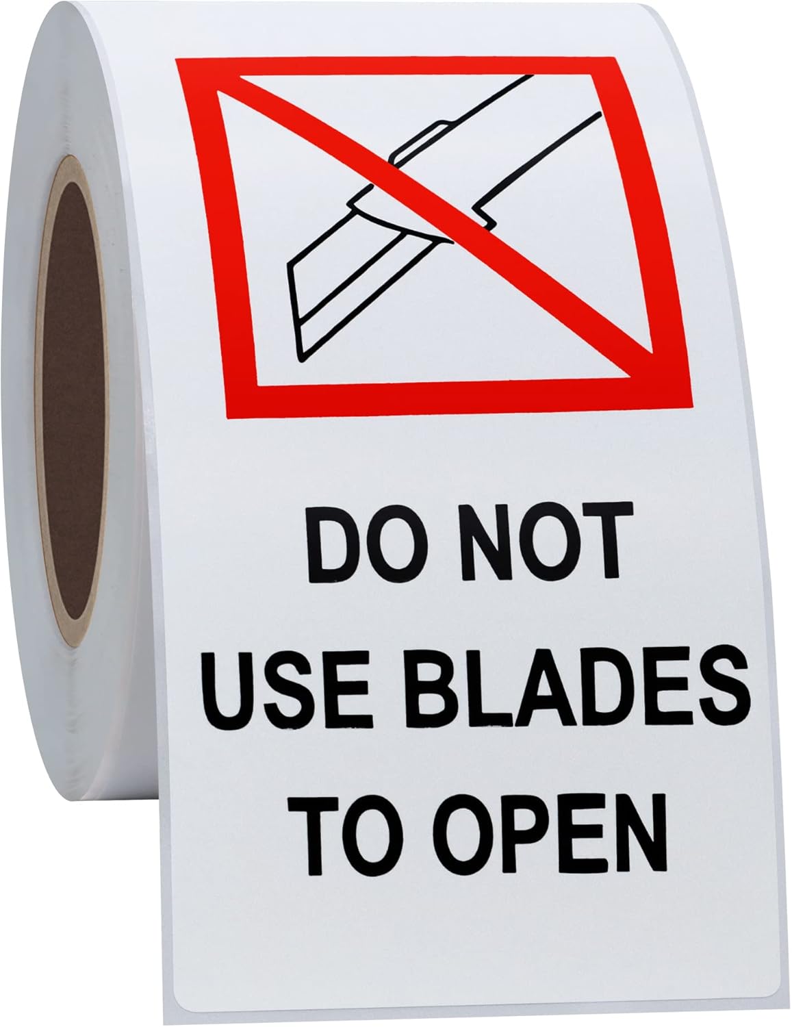 Hycodest 51x100mm Do Not Use Blades to Open Warning Labels Shipping ...