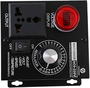 Amazon.com : TABODD 4000W AC Motor Speed Controller, 110V 9A SCR ...
