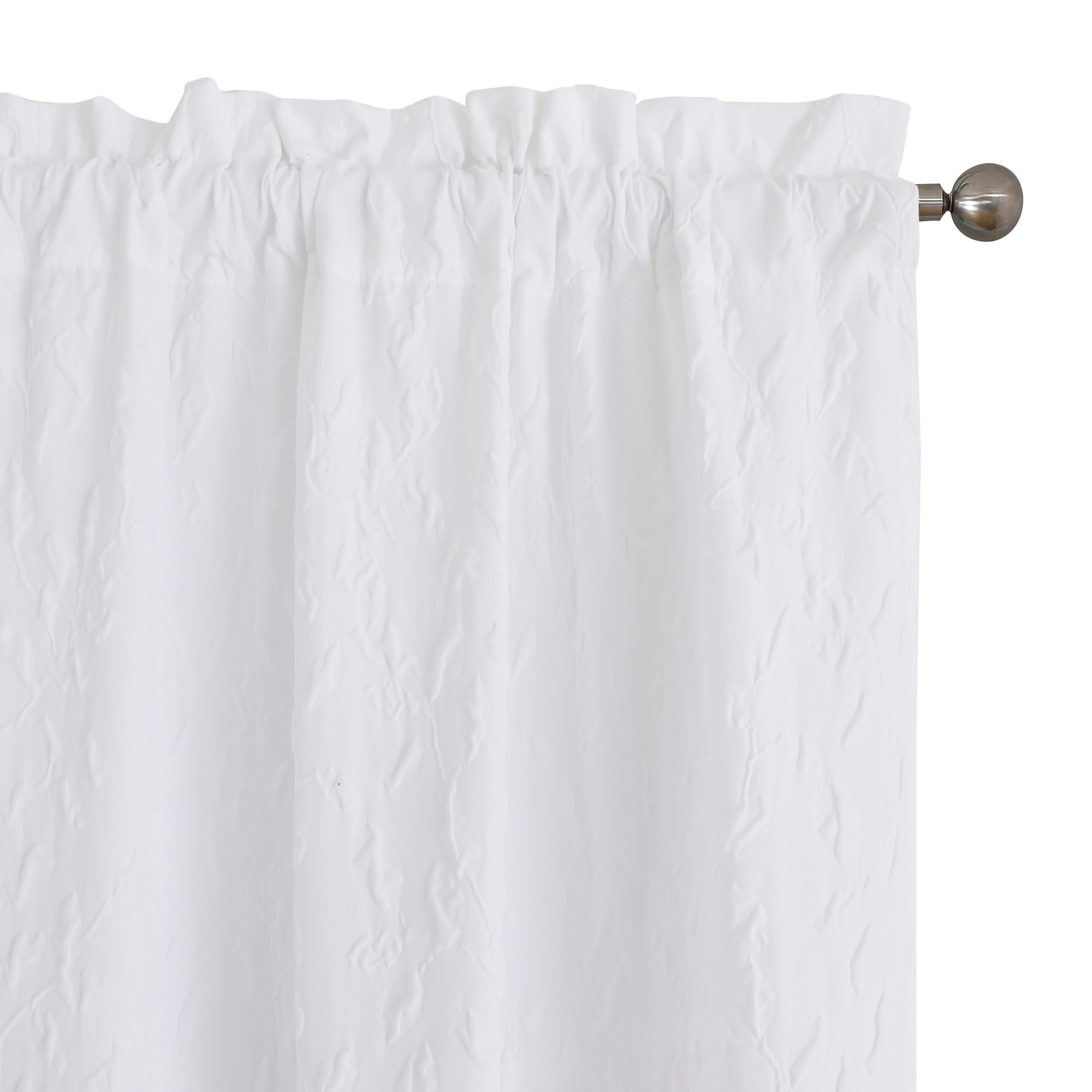 Amazon.com: Chyhomenyc Anna White Curtains 84 Inch Length 2 Panels ...