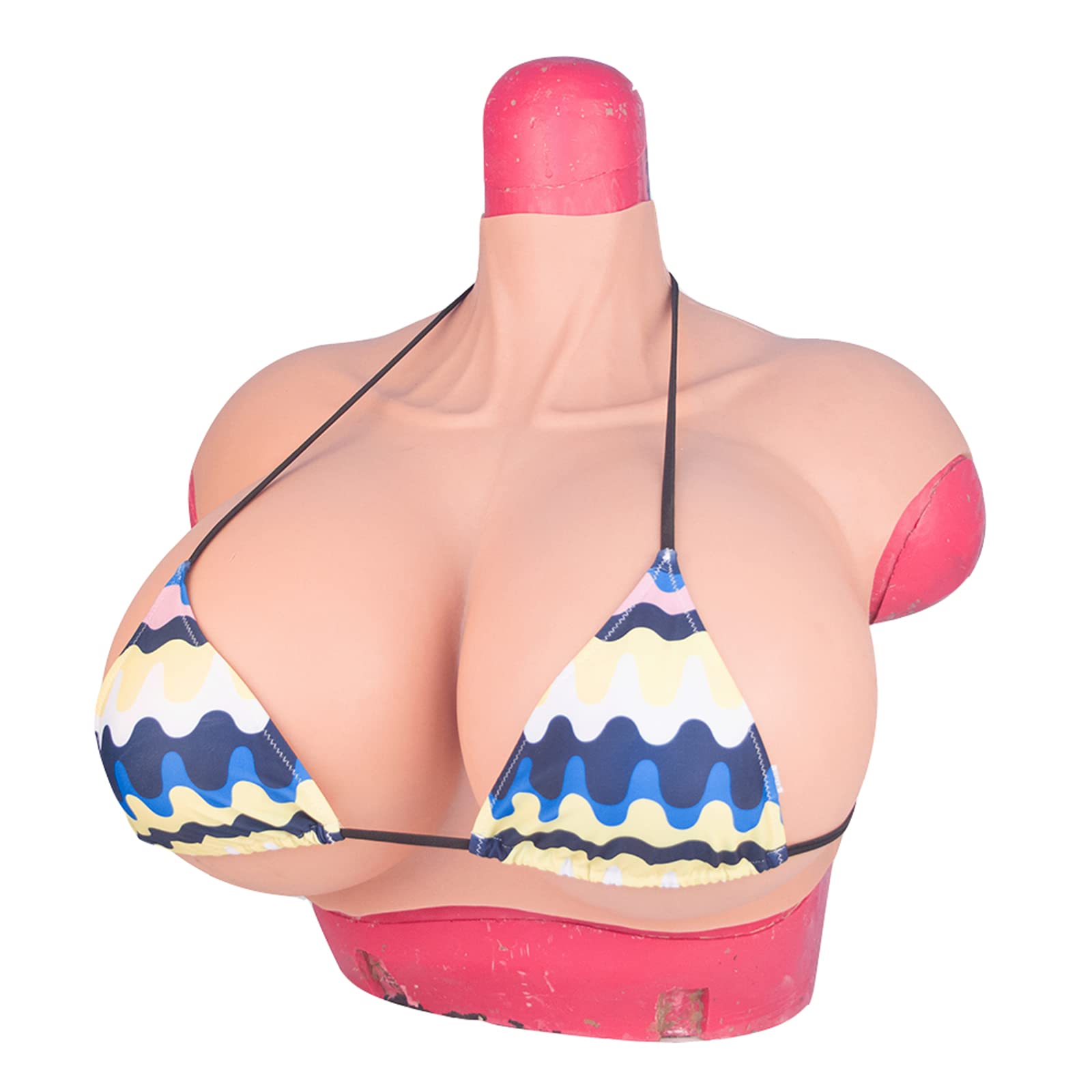 XSWL Realistic Huge Boobs K Cup Silicone Breast Forms Breastplate Enhancer for Drag Queen ...