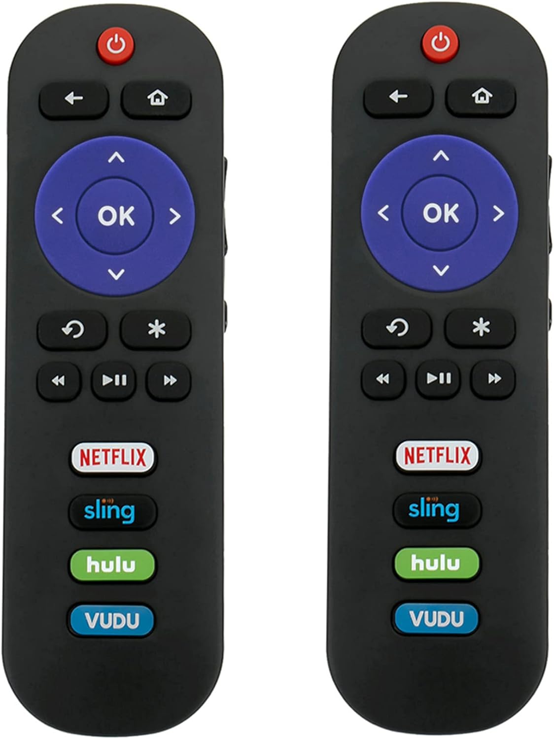 Amazon.com: Pack of 2 Replace Remote Control Applicable for TCL Roku TV ...