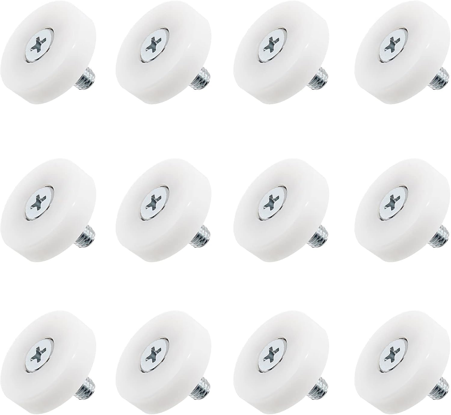 SIMAIYUN 12 Pcs 1 Inch Drawer Slide Roller, Drawer Pulley Replacement ...