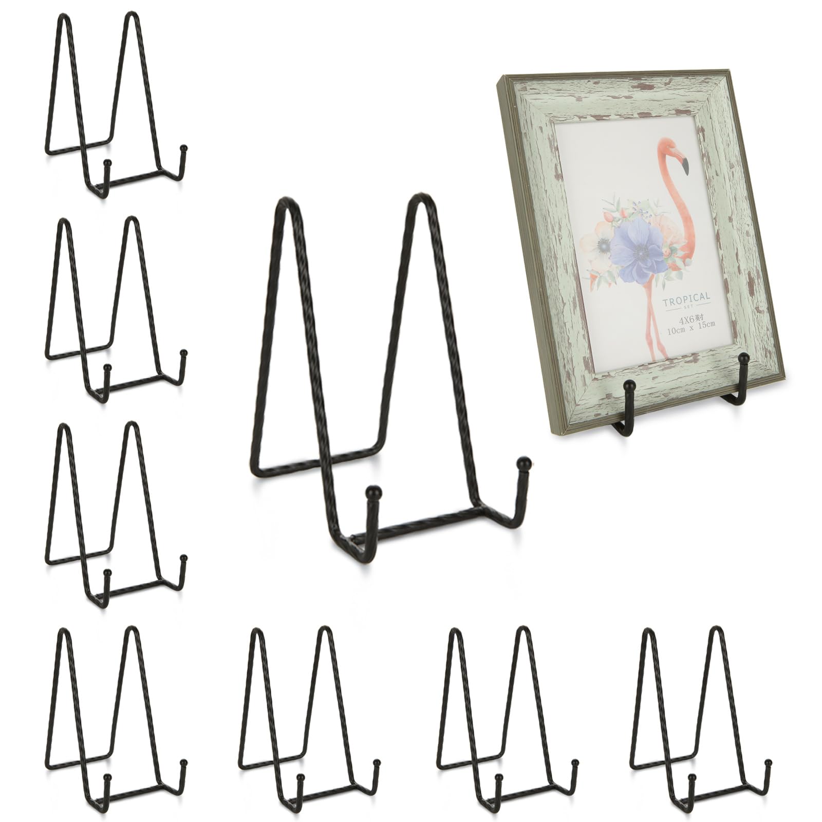 SHUESS 8 Pcs Plate Stand for Display - 6 Inch Metal Plate Holders ...