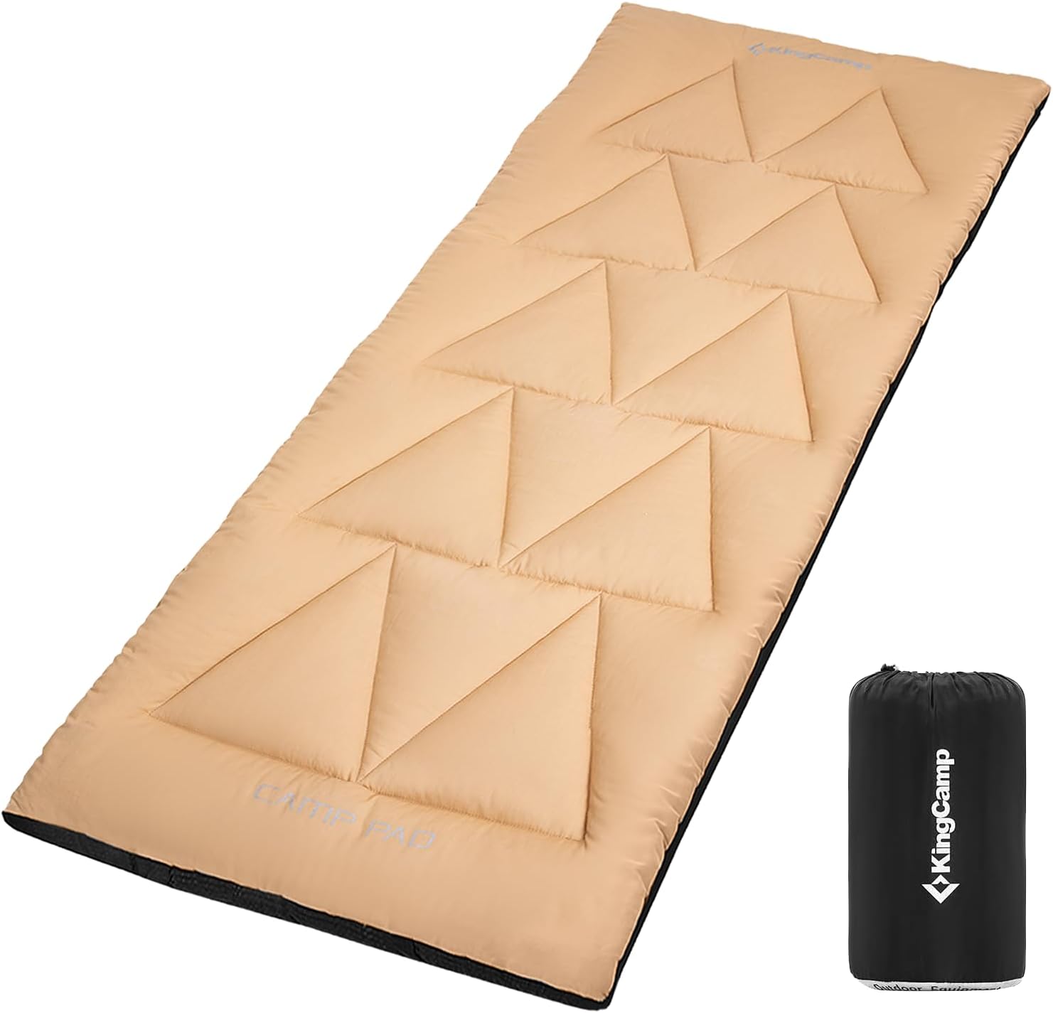 KingCamp Cot Mattress Topper for Camping, Soft Comfortable Non-Slip Cot ...