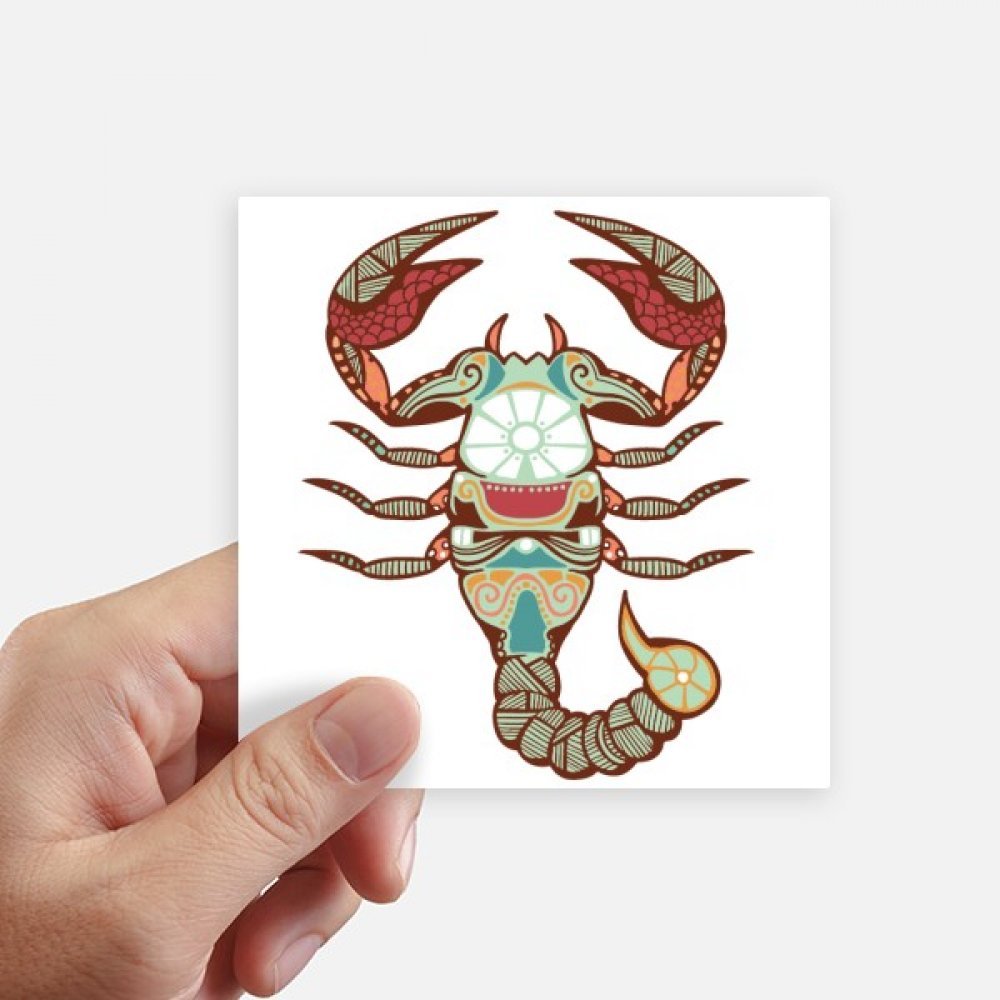 Buy Scorpio Constellation Zodiac Symbol Sticker Square Waterproof ...