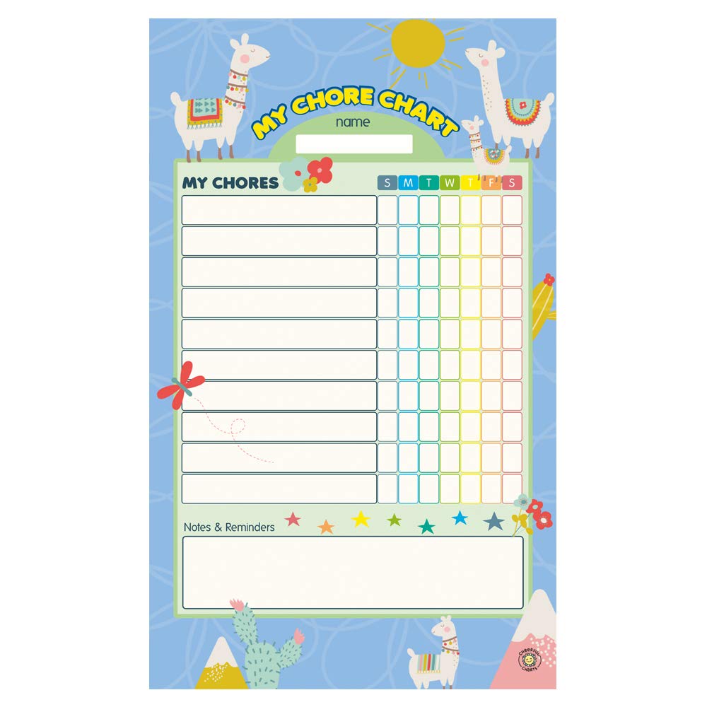 Cheerful Charts Chore Chart For Kids With Dry Erase Marker | Desertcart ...