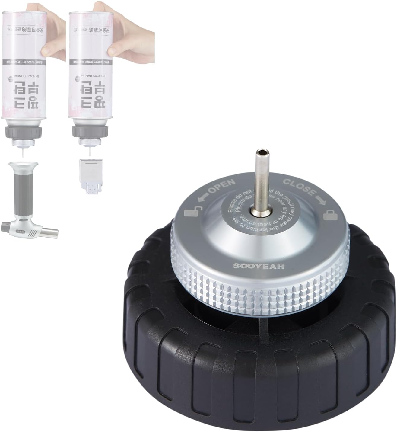 Amazon.com: SOOYEAH Butane Fill Adapter,Gas Refill Adapter,Butane ...