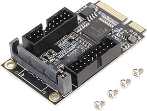 Mini PCI - E to USB3.0 Adapter, Mini PCIE to 4 Port Dual 19PIN 5Gbps ...