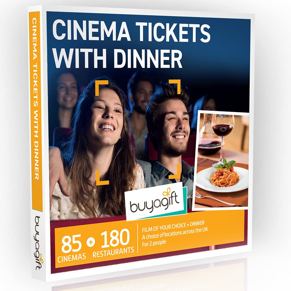 Buyagift Cinema Tickets with Dinner Gift Experience Box - 85 cinemas and over 180 popular ...