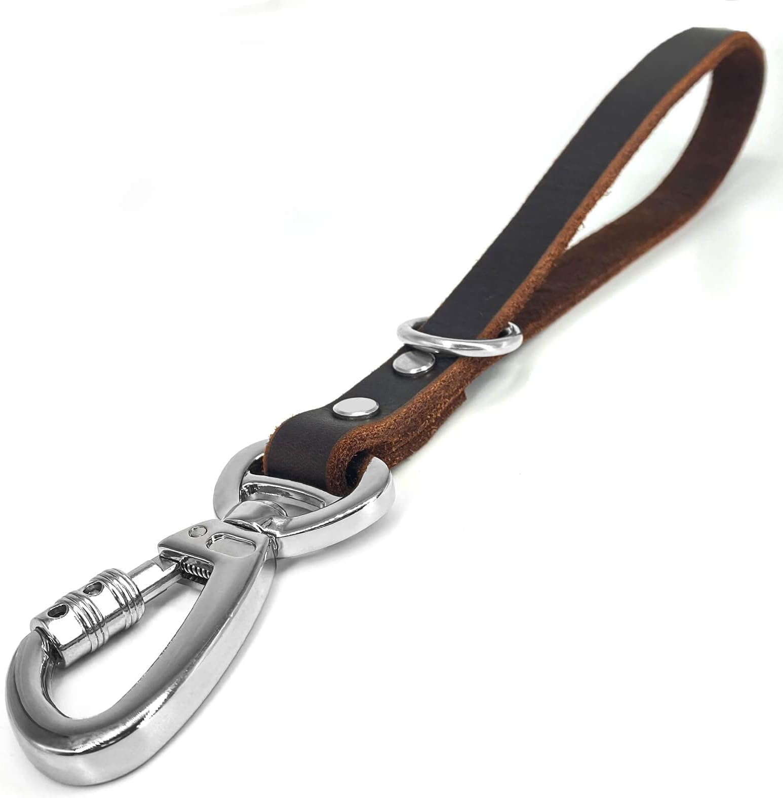 Amazon.com : Genuine Leather Short Dog Lead, Strong Traffic Pet Leads ...