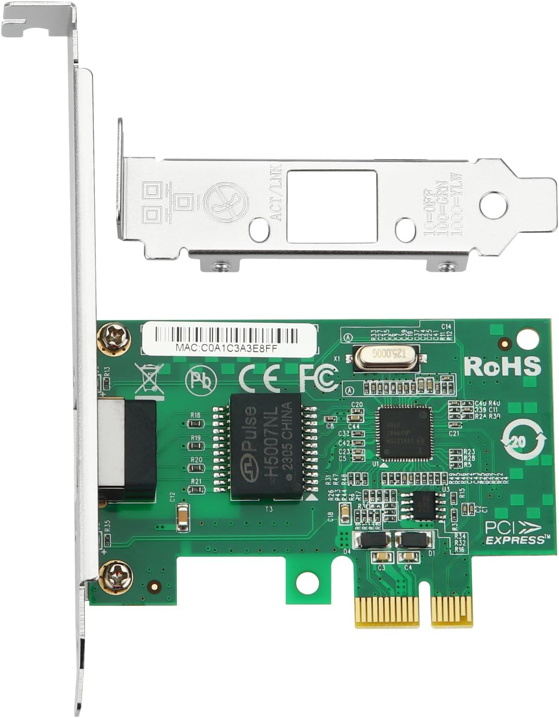 Amazon.com: Gigabit Fiber Network Card NIC - SC Port 1000Mbps PCI ...