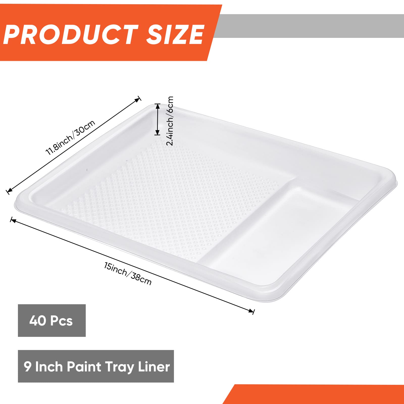 Paint Rollers And Trays Sets 30pcs Disposable Paint Bucket Liners Paint ...