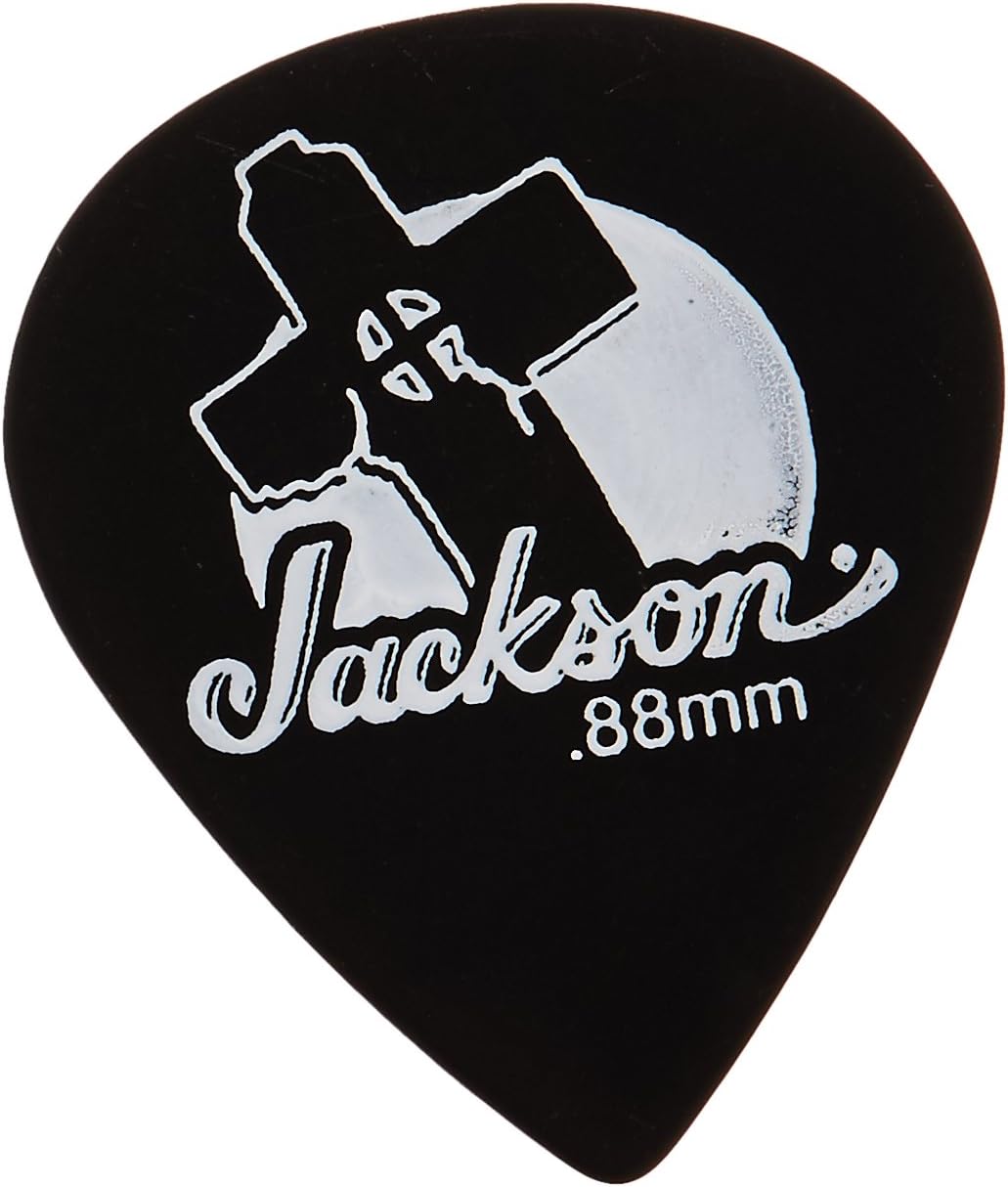 Amazon.com: Jackson 551 Leaning Cross Picks, Guitar Accessories, Black ...