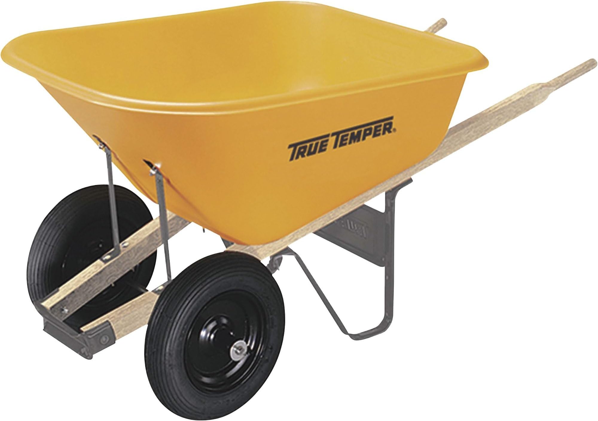 Amazon.com : True Temper RP810 Dual Wheel Poly Wheelbarrow, 8 Cubic ...