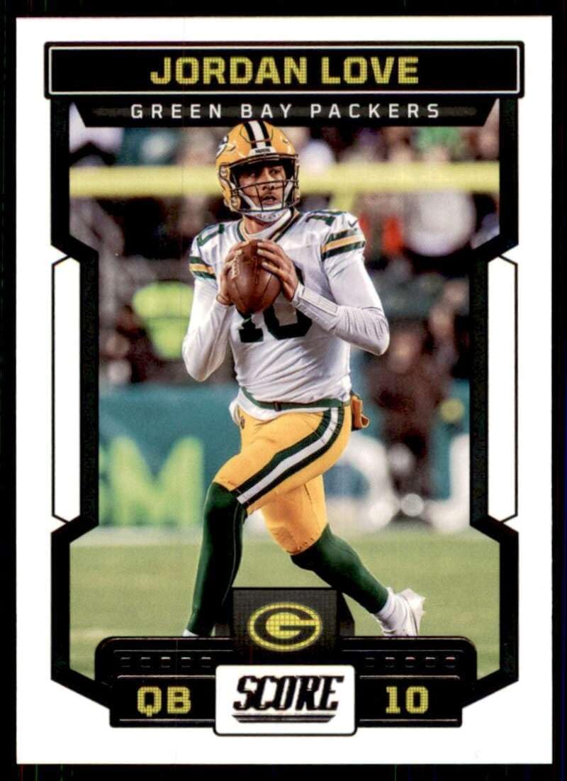 Amazon.com: 2023 Score #90 Jordan Love NM-MT Green Bay Packers Football ...