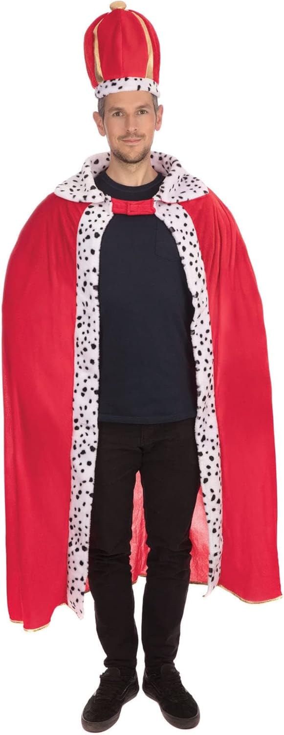 Elegant Red King Robe & Hat Costume Set for Adults - Perfect for ...