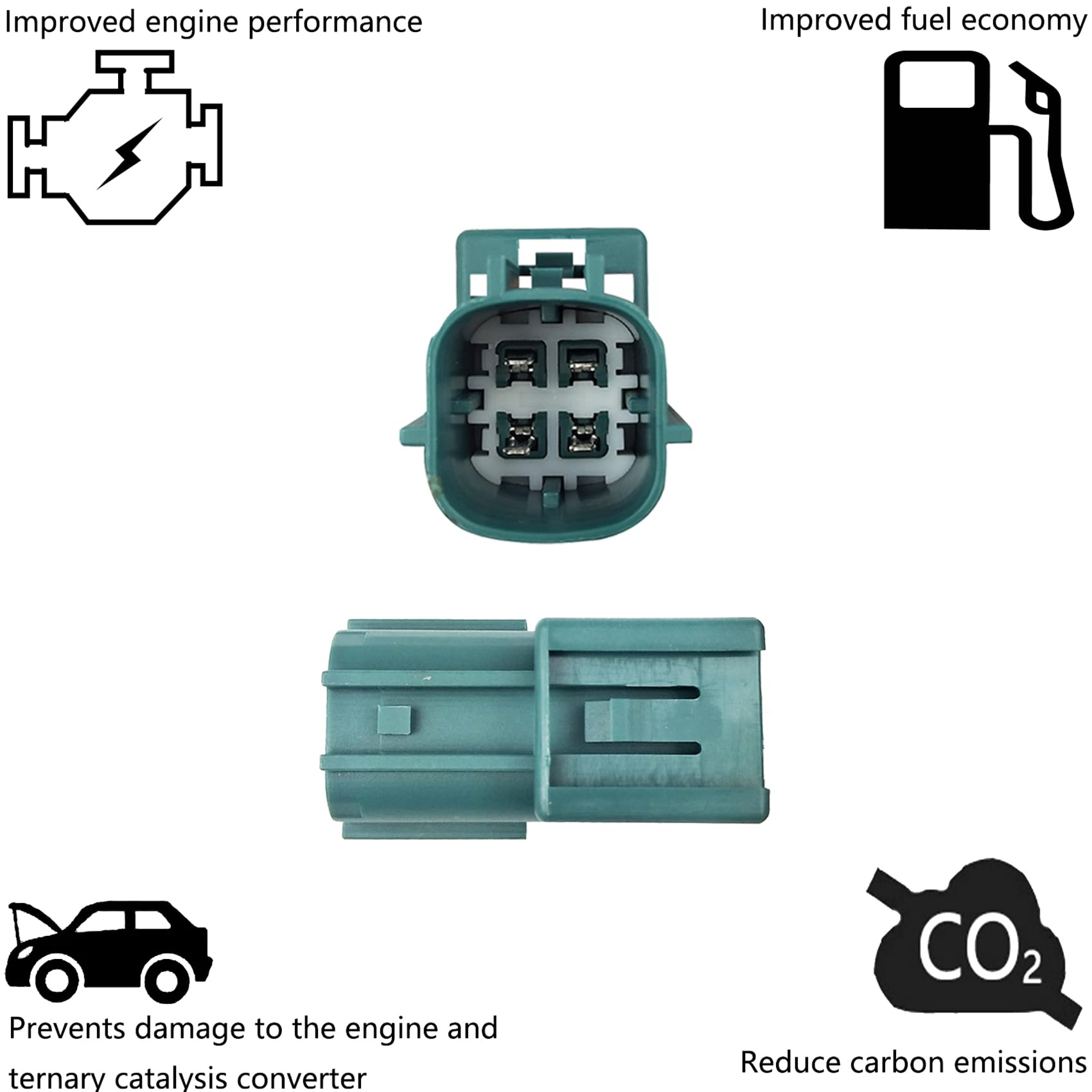 Diagrama de fiação do sensor O2 de 4 fios Nissan