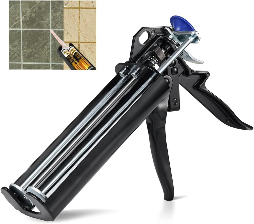 OMISTAR Manual Cartridge Caulking Gun, Double Component Dripless ...