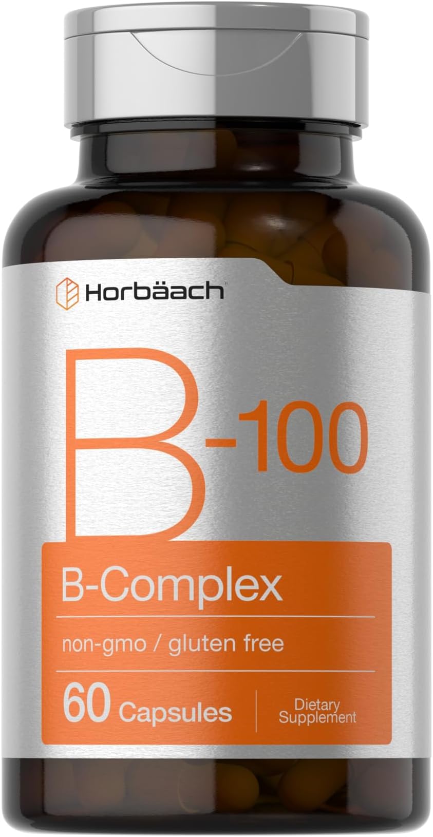 Amazon.com: Horbäach Vitamin B-100 Complex | 60 Quick Release Capsules ...