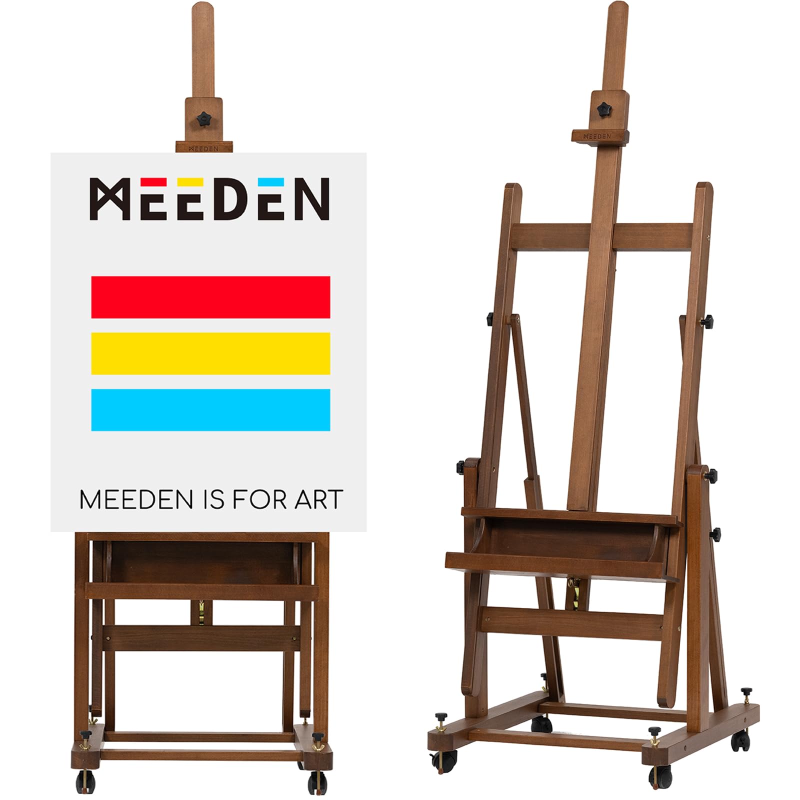 Amazon.com: MEEDEN Enlarged Heavy-Duty H-Frame Easel: Artist Solid ...