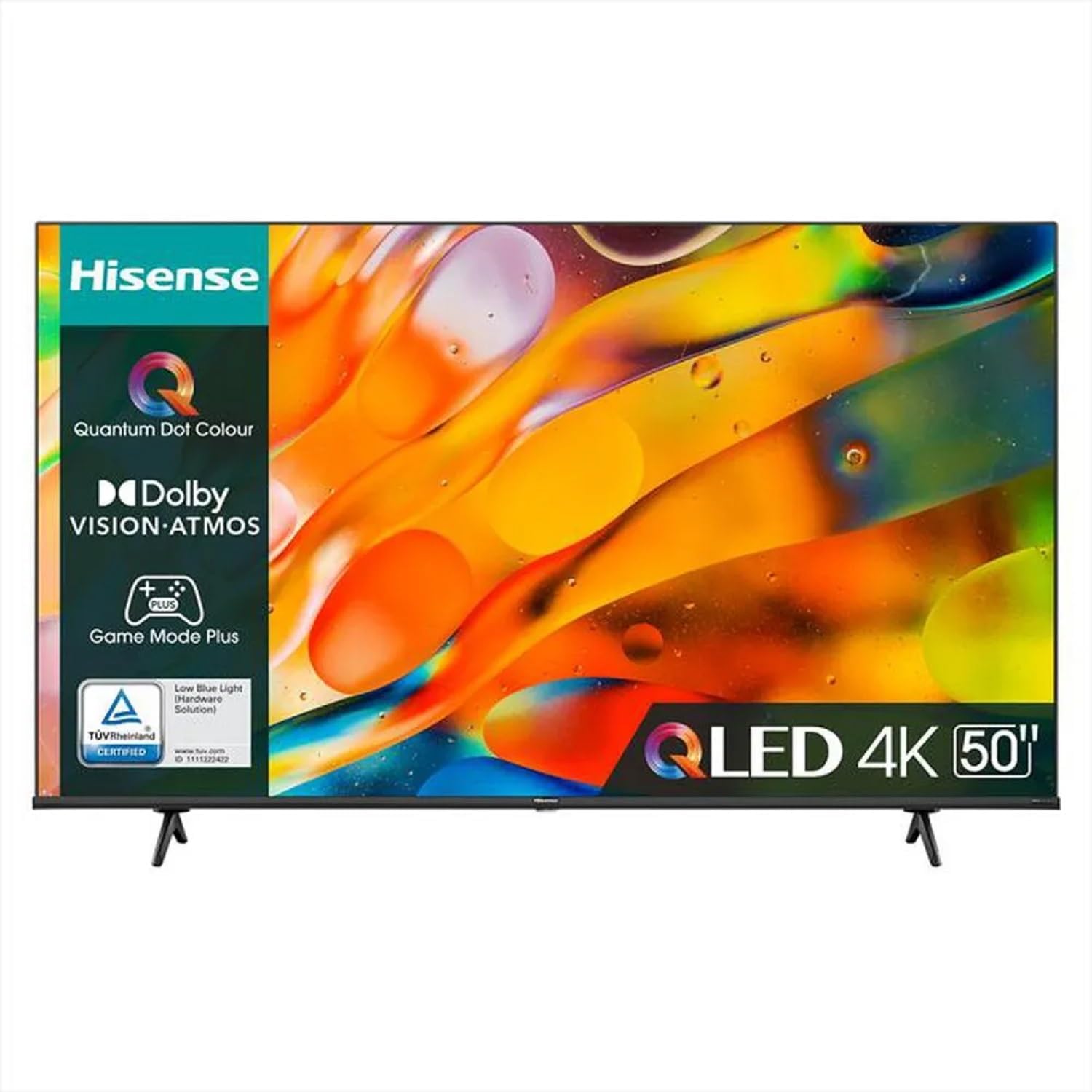 Hisense 50E79KQ - Smart TV da 50 Pollici, 4K, DVB-T2, HEVC(H.265), Nero ...