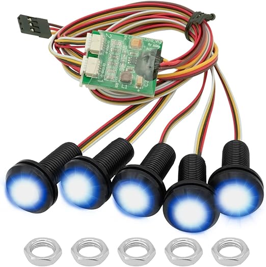 Amazon.com: GLOBACT RC Light Kit with 10 Modes for 1/10 Slash 2WD/4×4 ...
