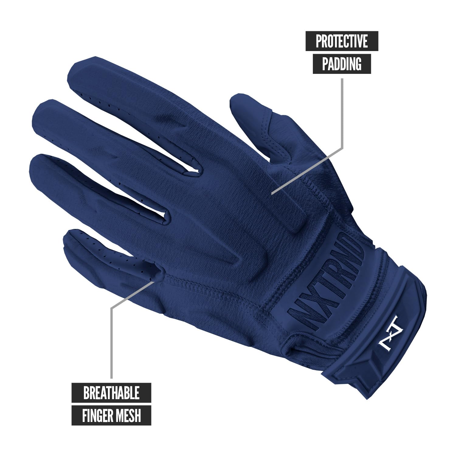 Snapklik.com : Nxtrnd G3 Padded Football Gloves, Sticky Padded Receiver ...