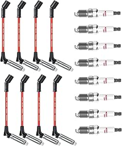 Amazon.com: 41-962 Spark Plugs and Wires for Chevy 5.3 6.0L 6.2L, Spark Plug set Compatible with ...