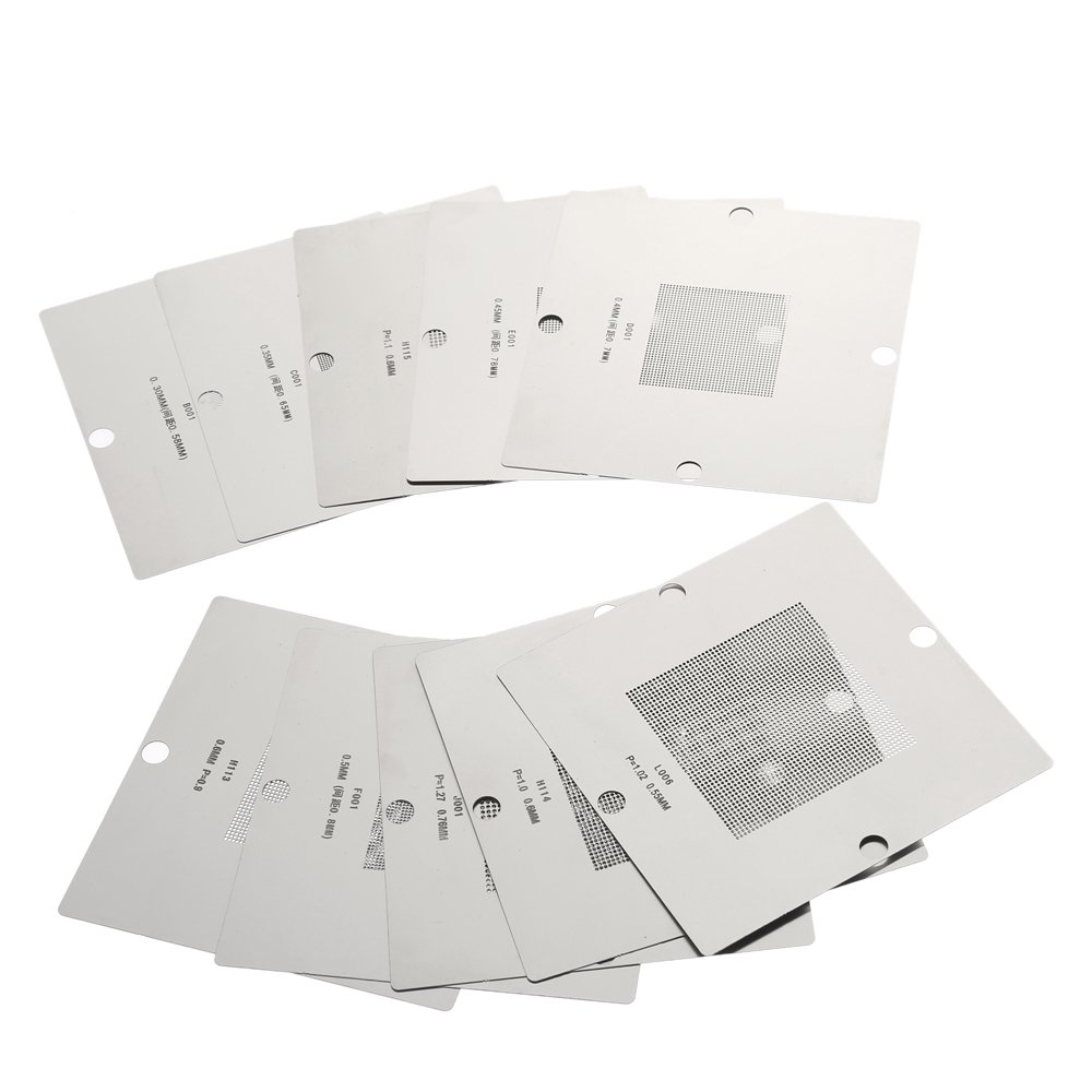 Universal BGA Direct Heat Stencils Set 90x90mm Reballing Accessories (0 ...