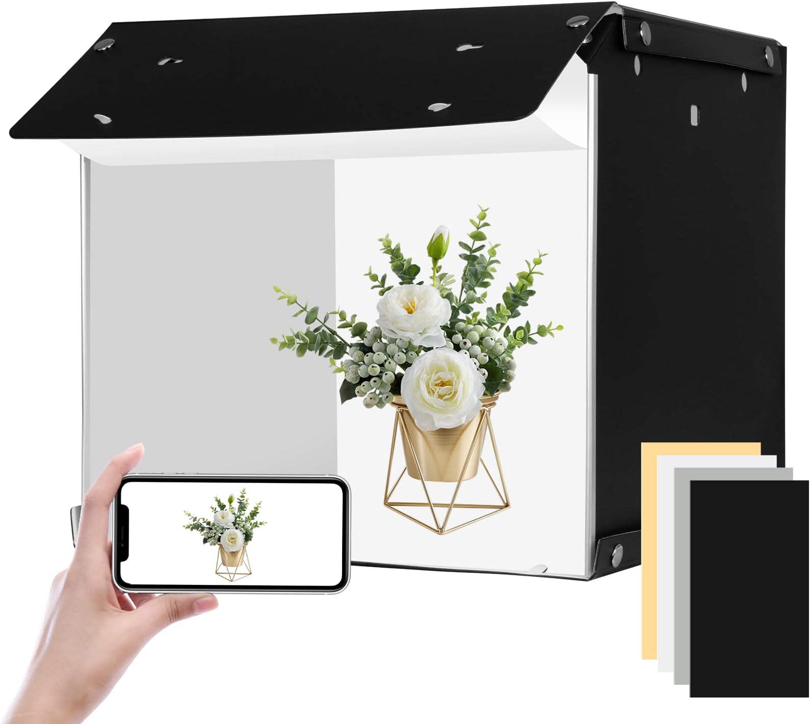 Amazon.com : EMART 14"x15" Light Box Photography Product Photo Studio ...