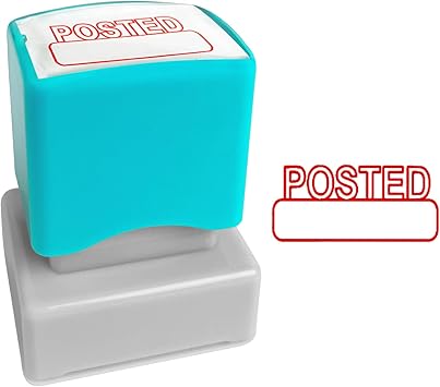 Amazon.com : Posted Self Inking Rubber Stamp YQBOOM Refillable Paid ...