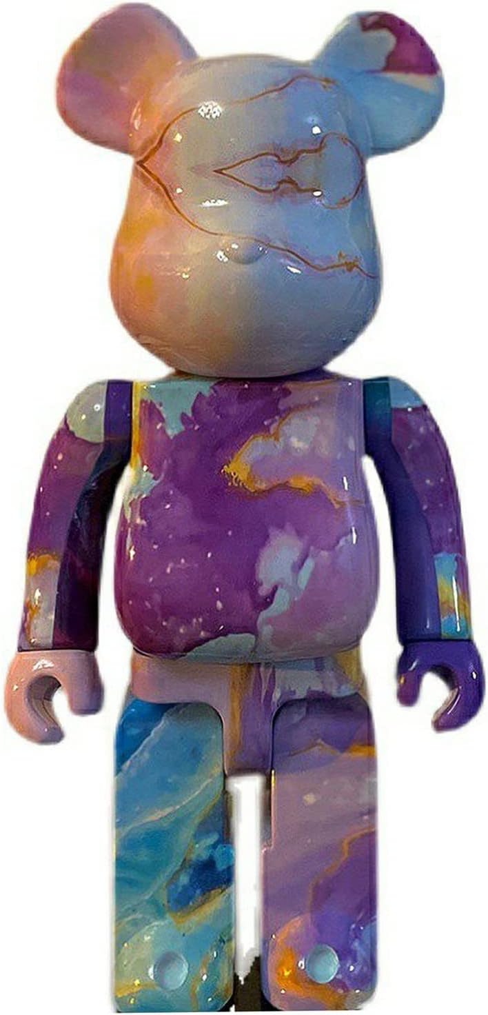 Bearbrick 400% nebulosa mármol oso violento bloques de construcción oso ...