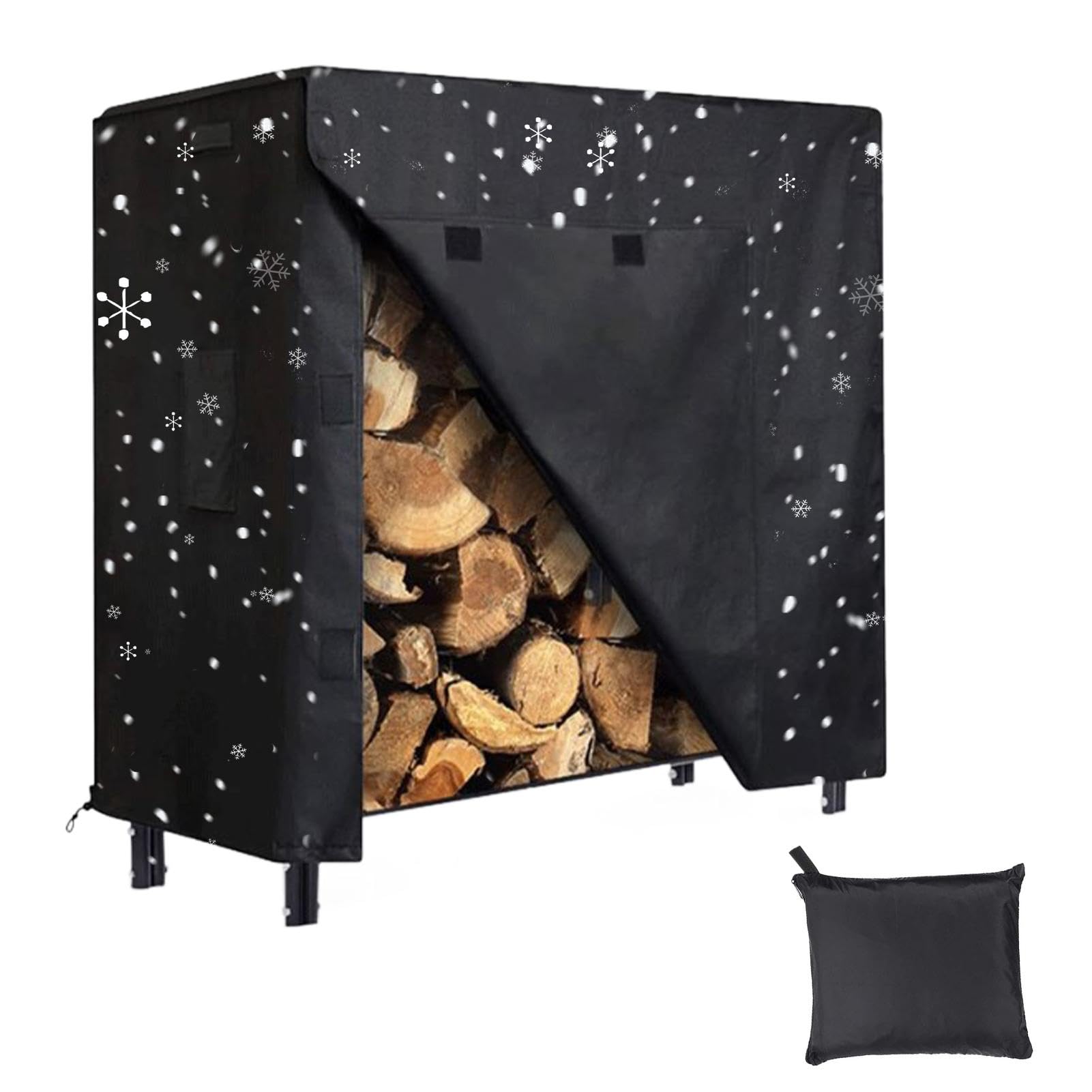 Vuggdt Waterproof Log Rack Cover - Waterproof Heavy Duty Log Rack Cover ...