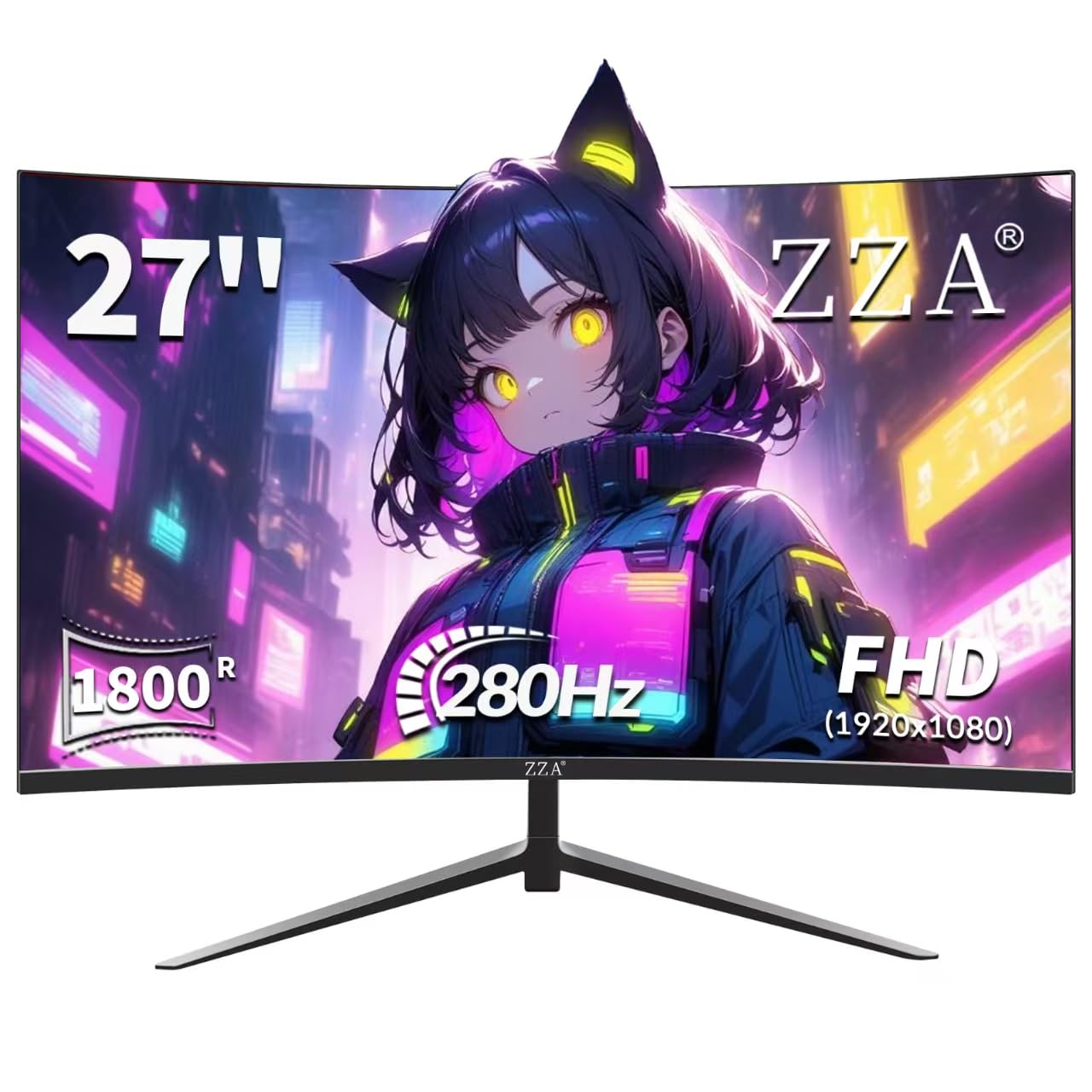 Monitor curvo ZZA de 27 pulga... - B0DJVSMFM6 | Encarguelo.com