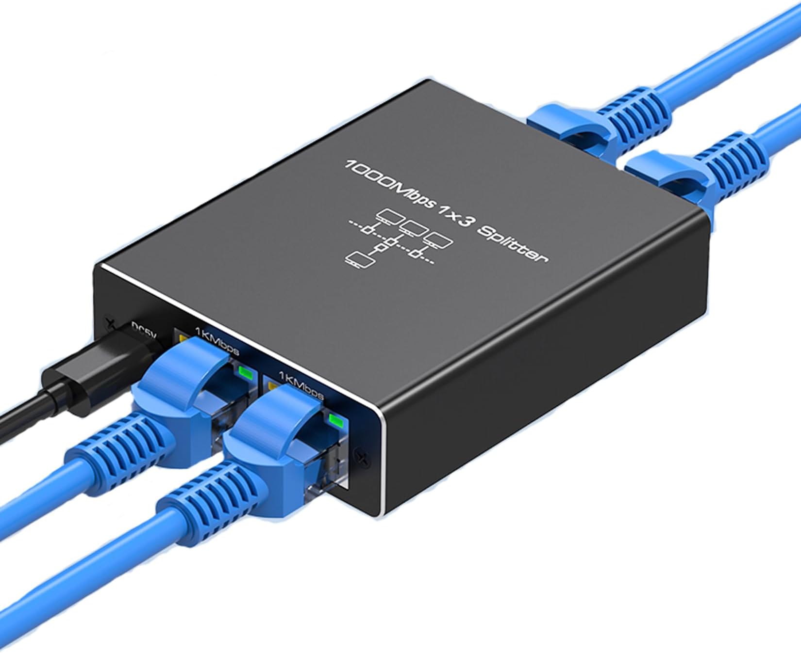 Amazon.com: Ethernet Splitter 1 to 3 High Speed 1000Mbps, BolAAzuL ...