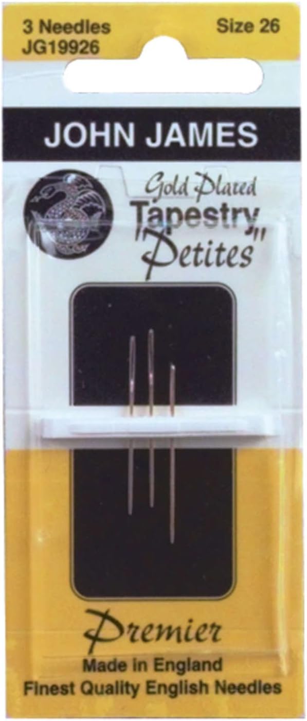 Amazon.com: Colonial Needle Gold Tapestry Petites Hand Needles, Size 26 ...