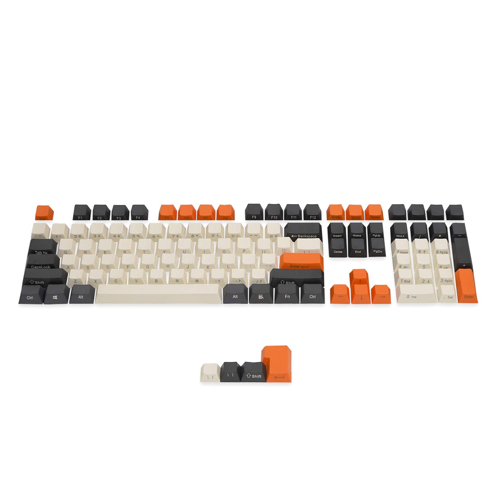 Buy RK ROYAL KLUDGE 115 Carbon PBT Side Front Printed Keycaps, SEMI ...