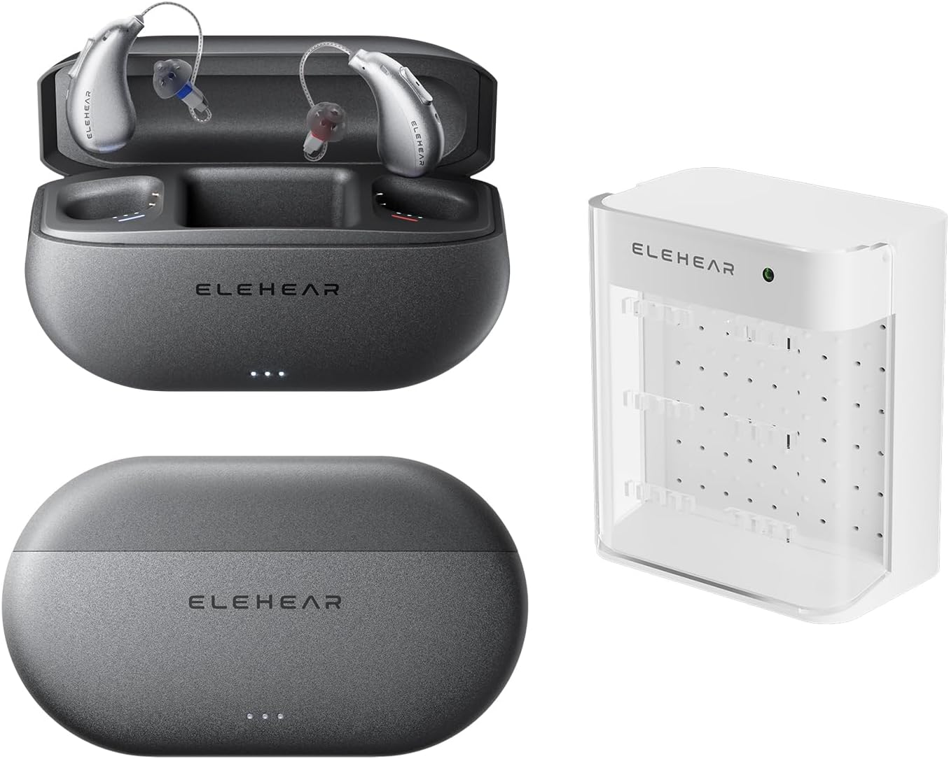 Amazon.com: ELEHEAR-Beyond OTC Hearing Aids 2 Pcs with 1 Dry Box, AI ...