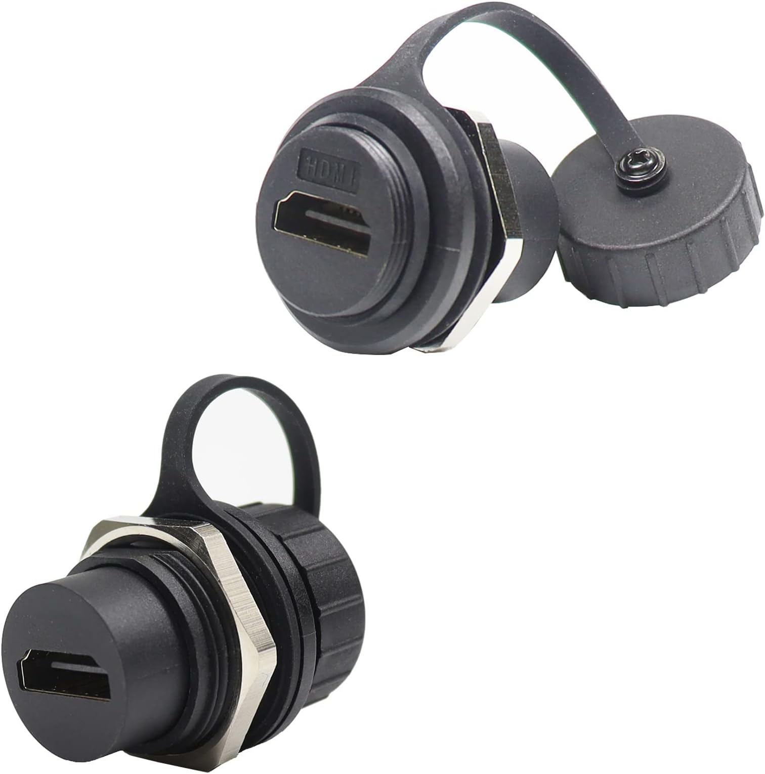 Amazon.com: PENGLIN 2PCS Waterproof HDMI Panel Mount Coupler, IP67 HDMI ...