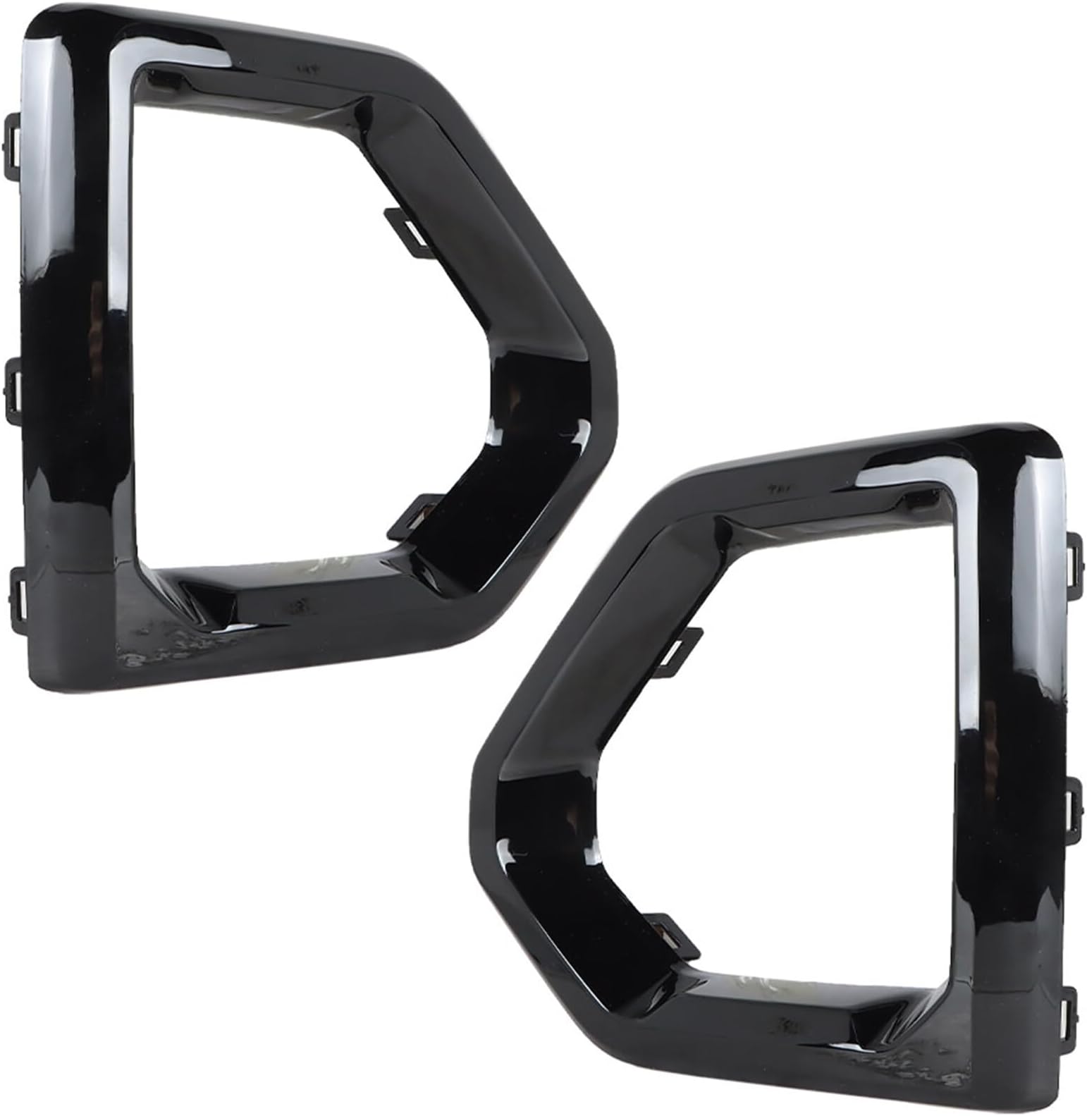 Amazon.com: PIT66 Glossy Black Front Fog Light Outer Bezel Cover Set ...