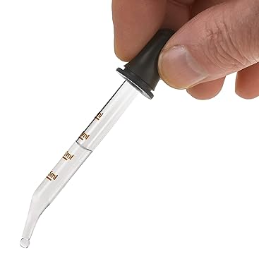 Eye Dropper - (Pack of 2) Bent & Straight Tip Calibrated Glass Medicine ...