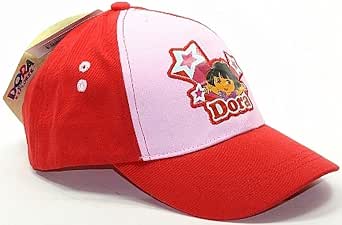 Amazon.com: Nick Jr. Dora The Explorer Girl's Red Baseball Cap ...