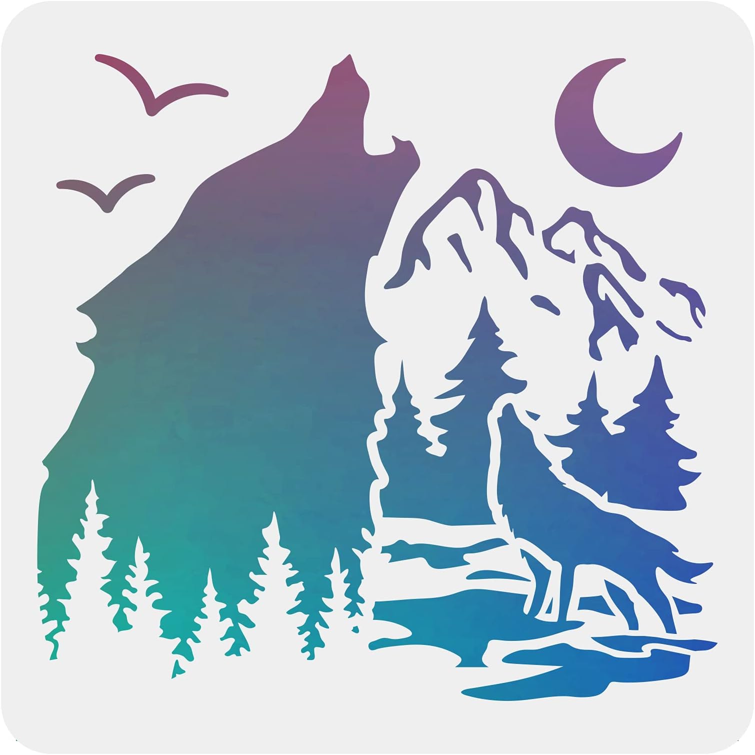 Amazon.com: OBUY Forest Bear DIY Craft Hollow Layering Stencils for ...