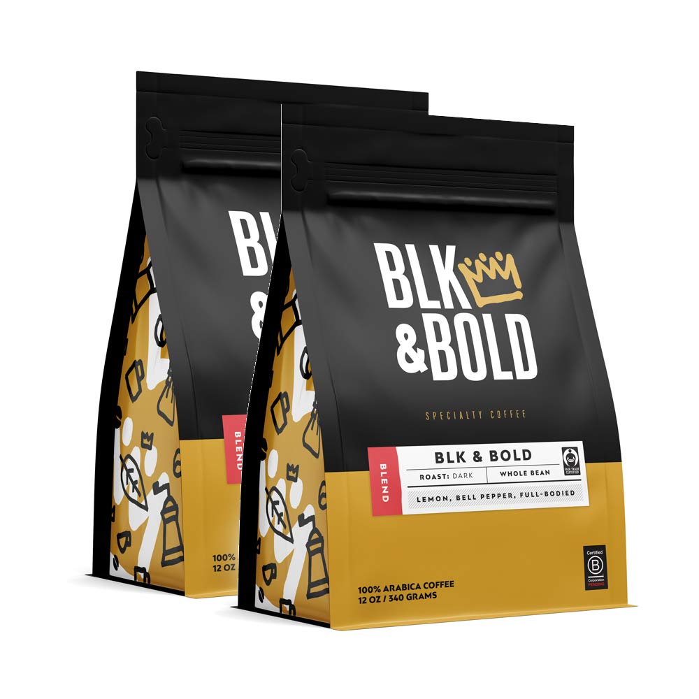Amazon.com : BLK & Bold BLK & BOLD Coffee Blend | Fair Trade & Micro ...
