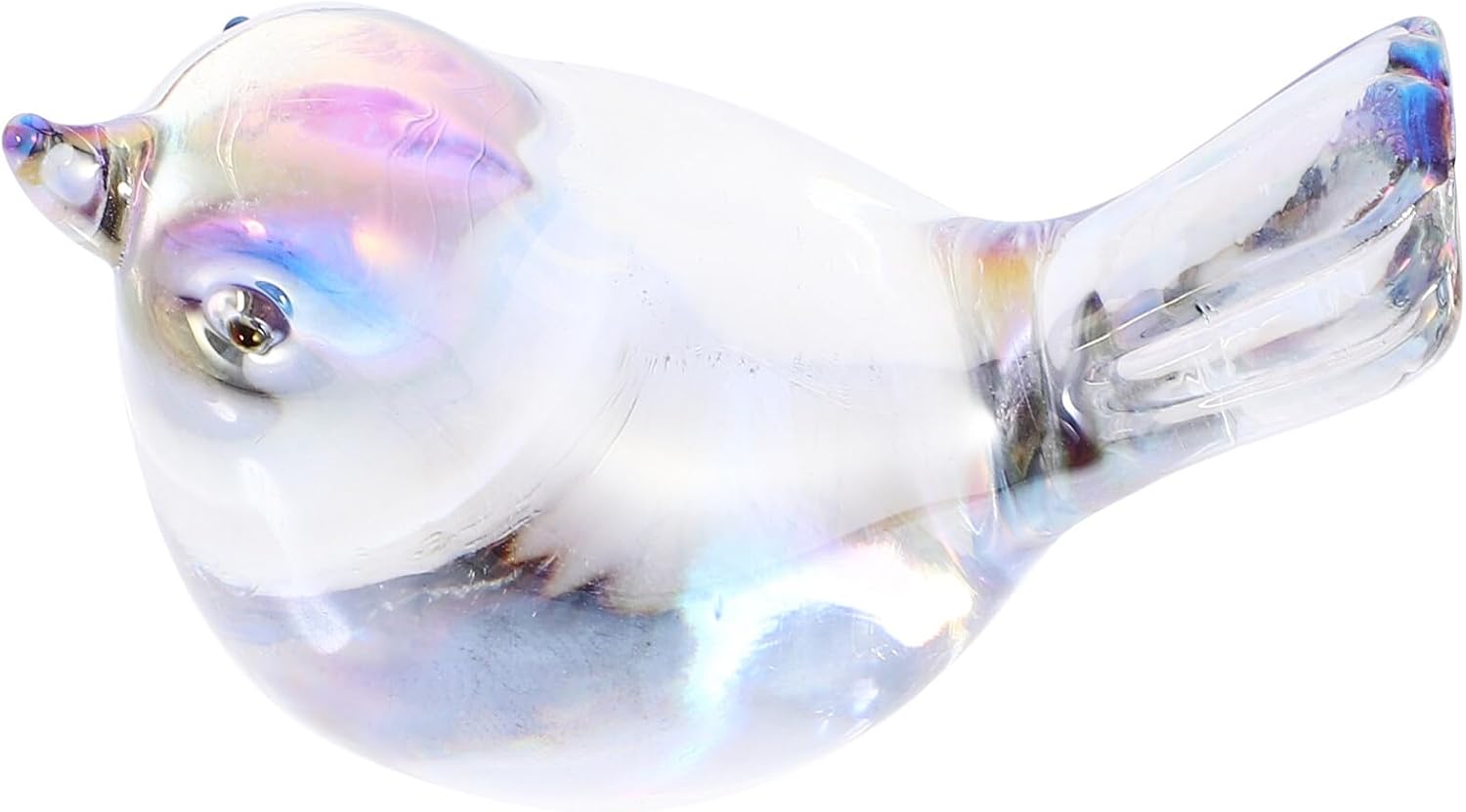 Amazon.com: Crystal Bird Figurine: Blown Glass Birds Figures Small ...