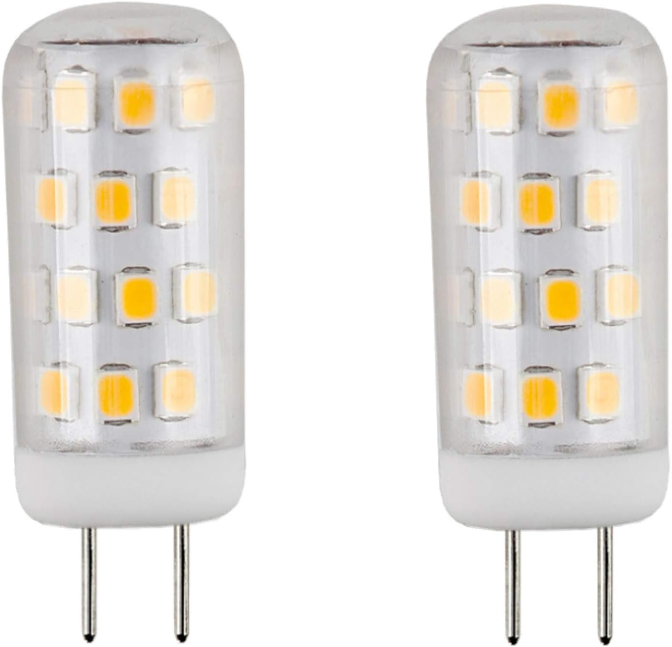 CBConcept UL-Listed, JCD 120 Volt GY6.35 LED Light Bulb, 2-Pack, 3 Watt ...